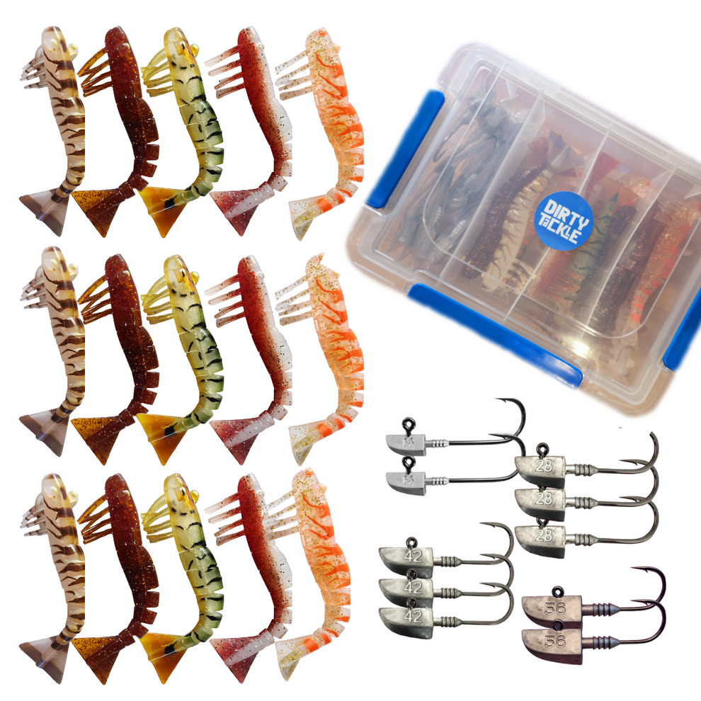 Dirty Box Complete Prawn Fishing System | Soft Plastic Prawns (soc ...